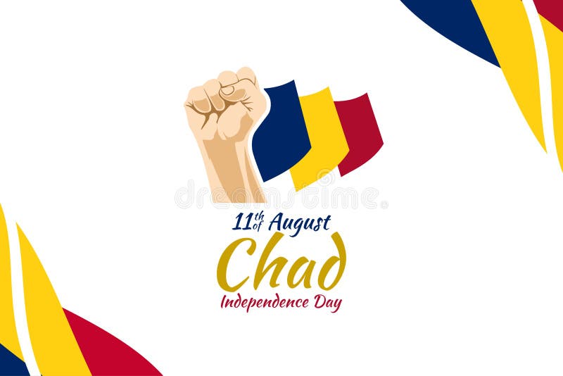 August 11, Independence Day of Chad Vector Illustration. Stock Vector ...