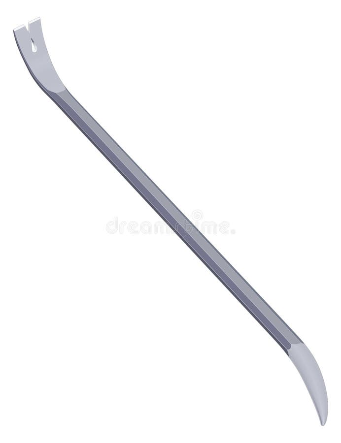 Pry Bar Tool Vector Illustration Transparent Background Stock Vector ...