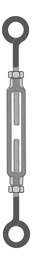 Turnbuckle Tool Vector Illustration Transparent Background Stock Vector ...