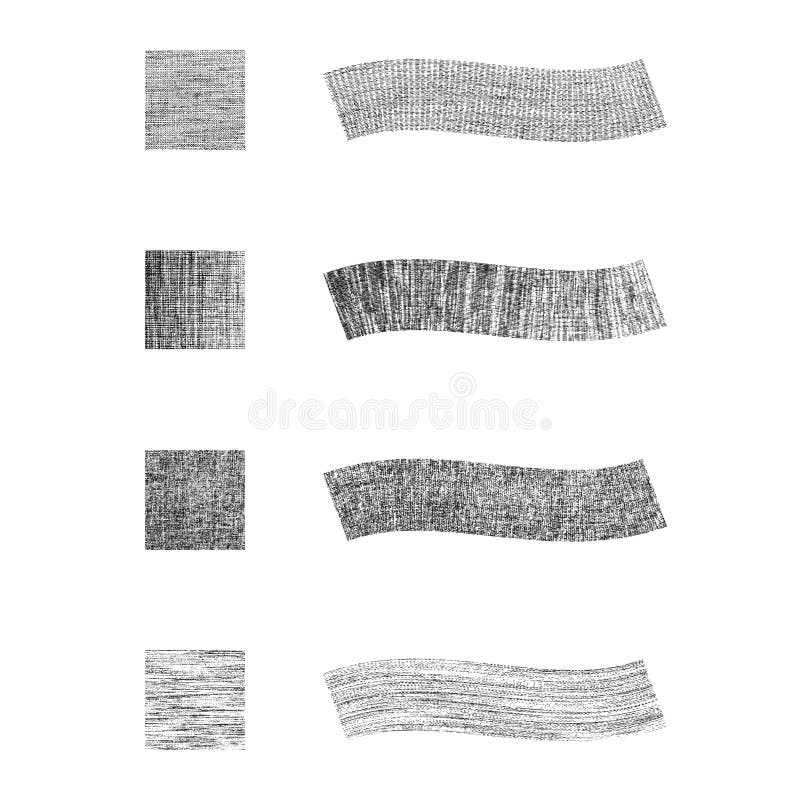 Set of Abstract Grunge Distressed Brushes and Vector Templates. Stock ...