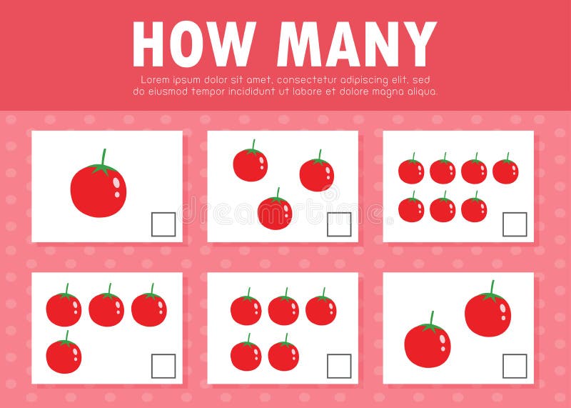 How Many are they Game. Counting Game for Preschool Children ...