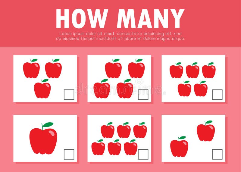 How Many are they Game. Counting Game for Preschool Children ...