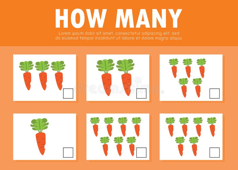 How Many are they Game. Counting Game for Preschool Children ...