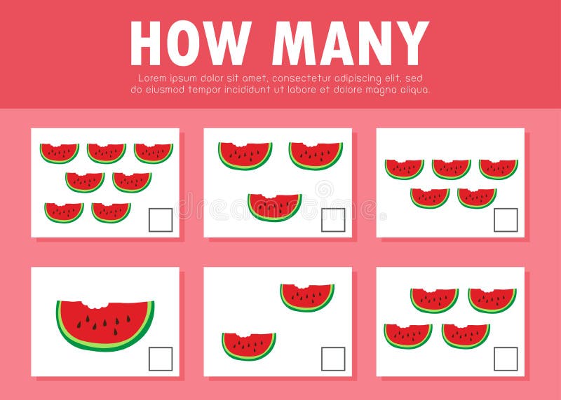 How Many are they Game. Counting Game for Preschool Children ...