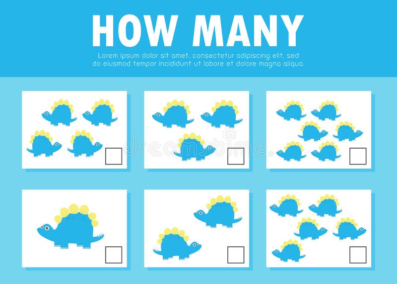 How Many are they Game. Counting Game for Preschool Children ...