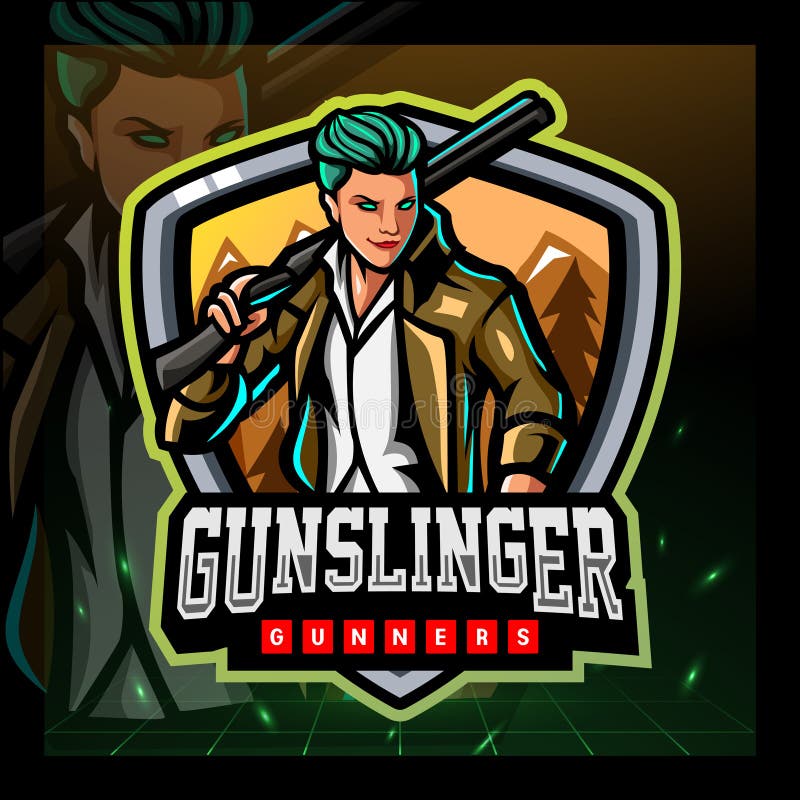 Gunslinger Mascot. Esport Logo Design Stock Vector - Illustration of ...