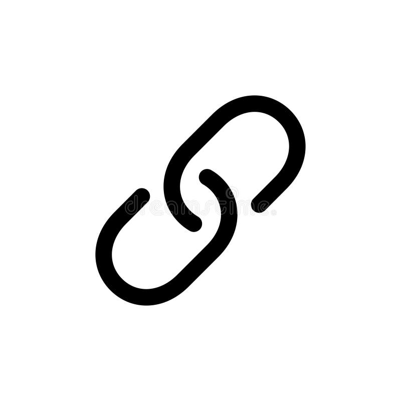 Link Icon Vector Png Isolated on White Background Stock Vector ...