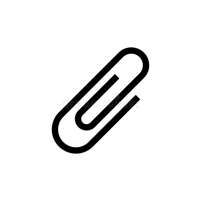 Attachment Icon Vector Png Isolated on White Background Stock Vector ...