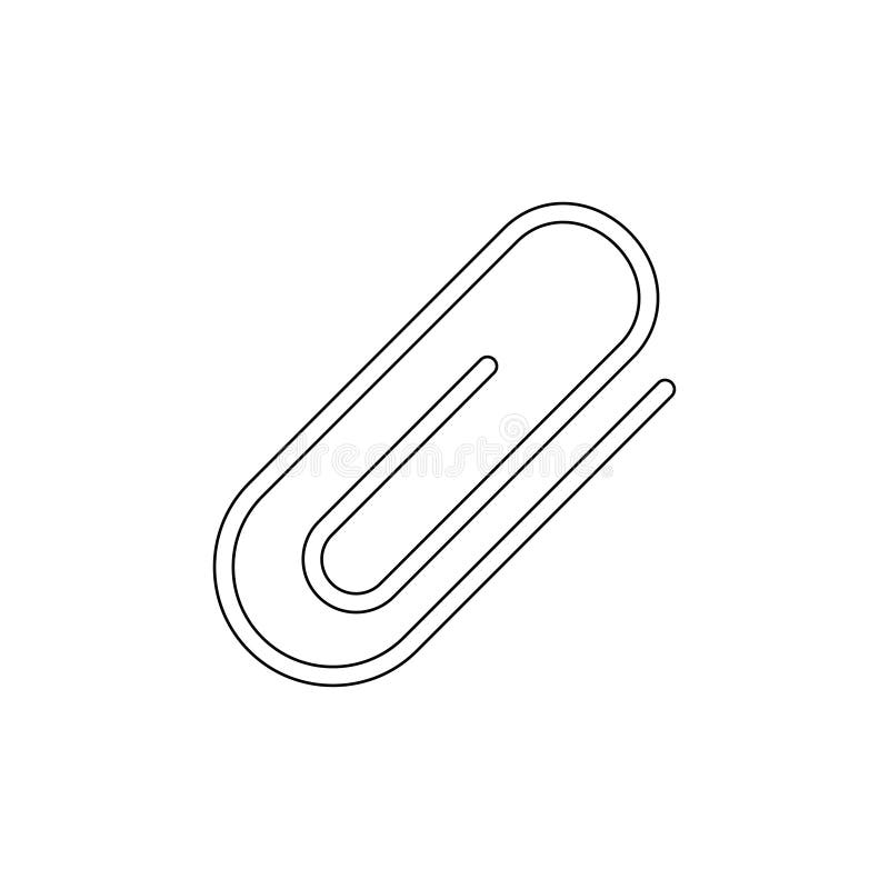 Attachment Icon Vector Png Isolated on White Background Stock Vector ...