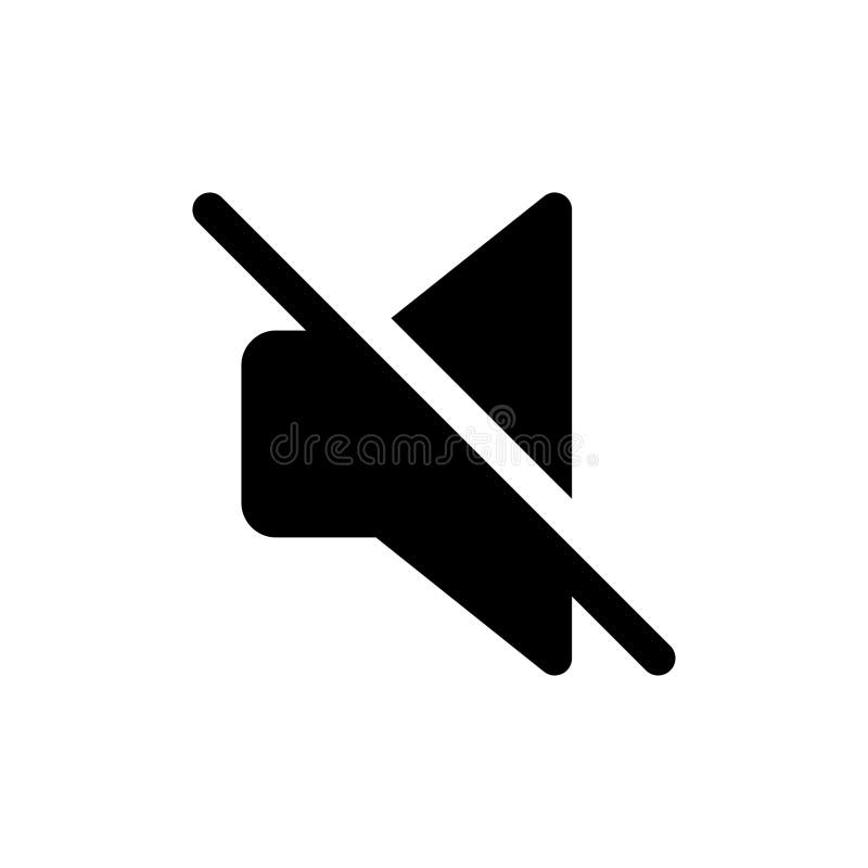 Volume Mute Icon Vector Isolated on White Background. Stock Vector ...