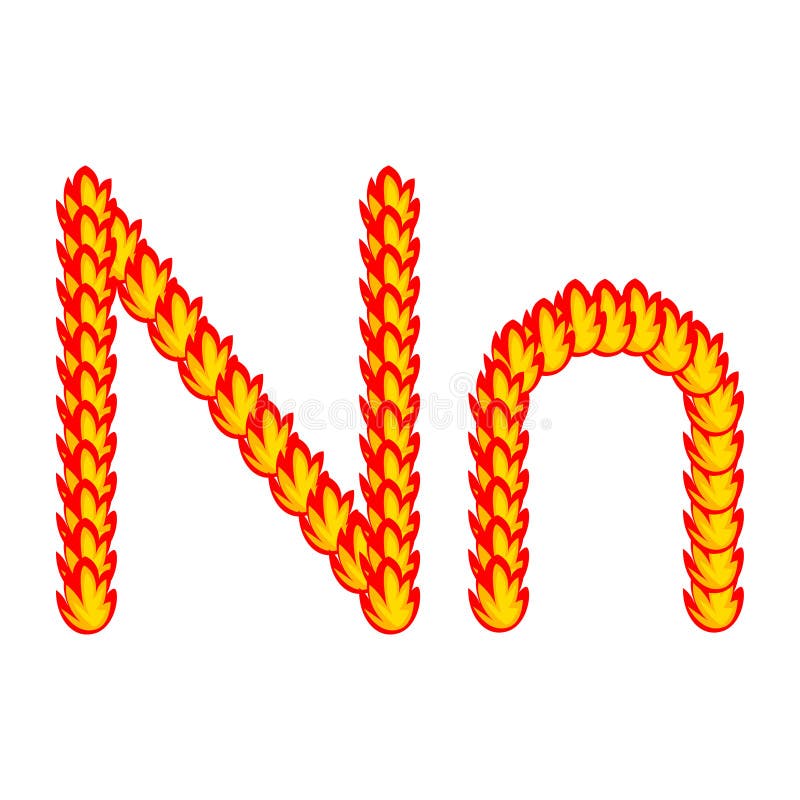 N Fire Letter Stock Illustrations – 206 N Fire Letter Stock ...