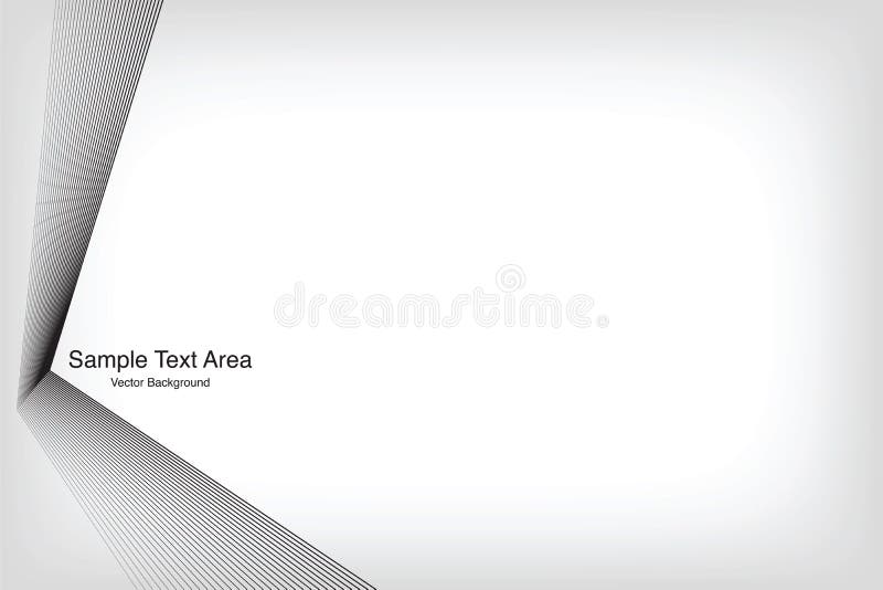 Abstract Line, on White Background with Sample Text Area Stock Vector ...