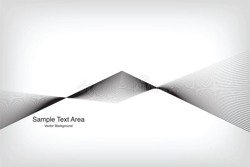 Abstract Line, on White Background with Sample Text Area Stock Vector ...