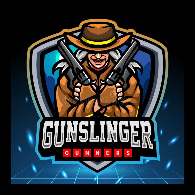 Gunslinger Mascot. Esport Logo Design Stock Vector - Illustration of ...