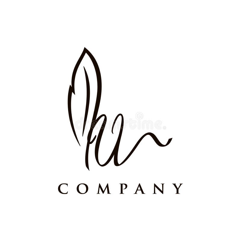 Stylish Logo Design Initial Signature V Stock Vector - Illustration of ...