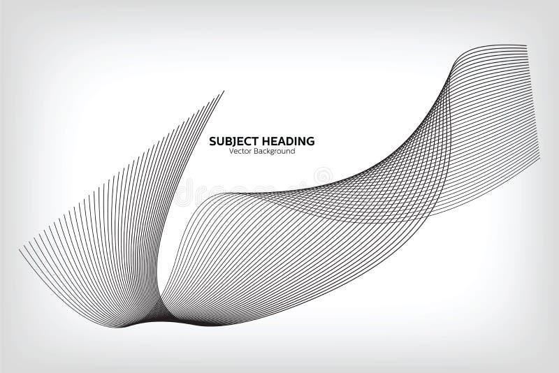 Abstract Modern Line, Grey Line, Subject Heading Text Area Stock Vector ...