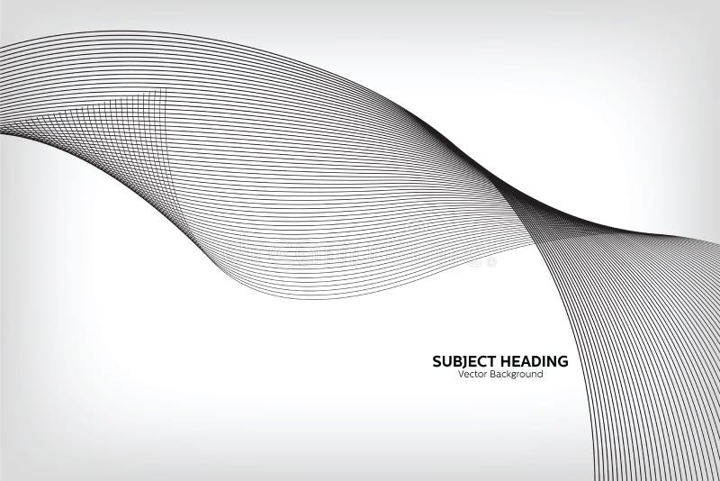 Abstract Modern Line, Grey Line, Subject Heading Text Area Stock Vector ...