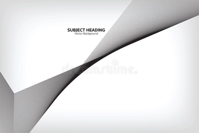 Abstract Modern Line, Grey Line, Subject Heading Text Area Stock Vector ...