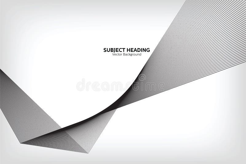 Abstract Modern Line, Grey Line, Subject Heading Text Area Stock Vector ...