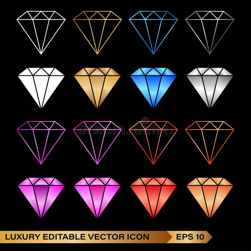 Gold Platinum Icons Stock Illustrations – 647 Gold Platinum Icons Stock ...