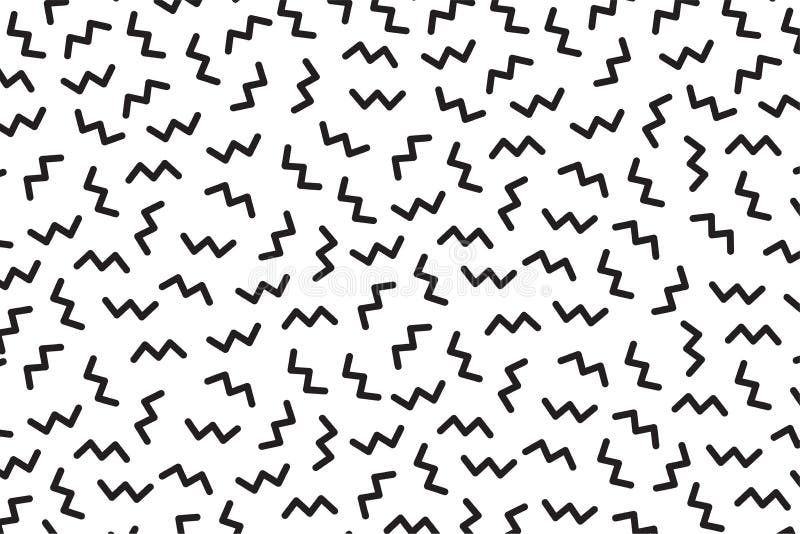 Memphis Abstract Pattern on White Background. Eps10 Vector Stock Vector ...