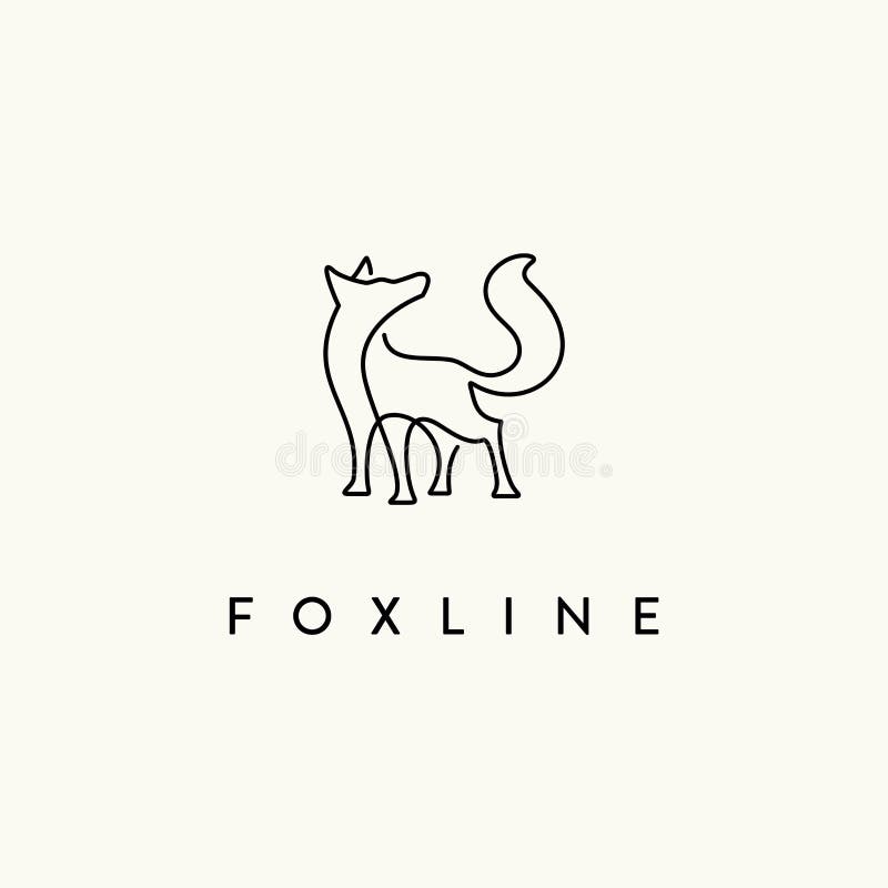 Fox Drawing One Line Stock Illustrations – 189 Fox Drawing One Line ...