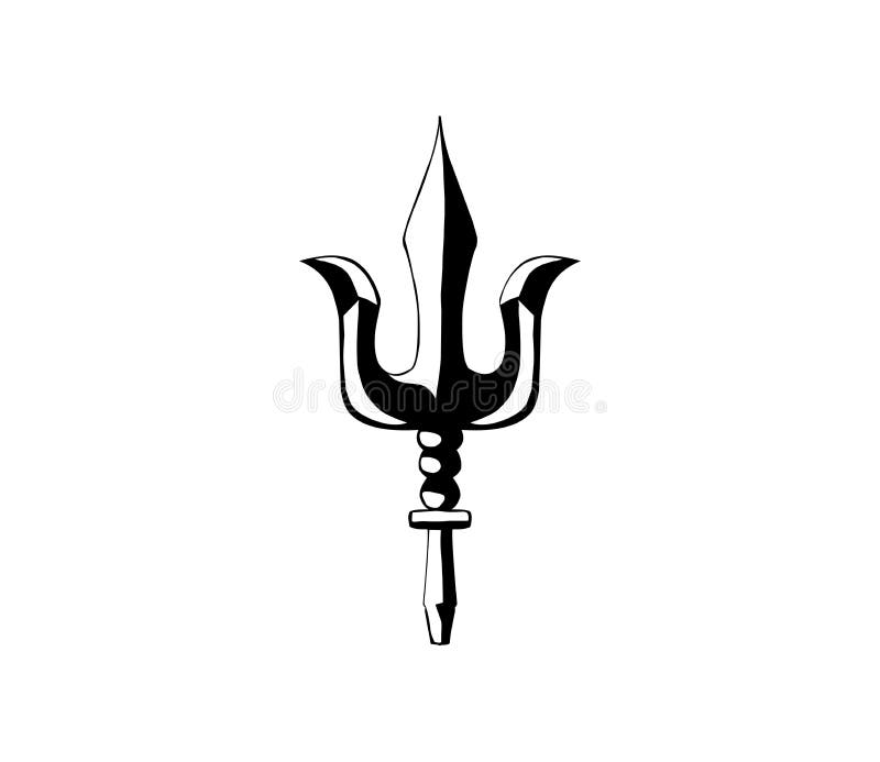 Trident Weapon Icon Vector Illustrations Stock Vector - Illustration of ...
