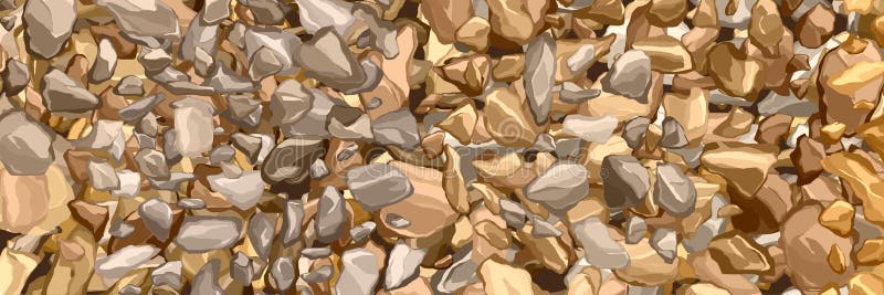 Rusty Brown Crushed Stones Background. Stock Image - Image of brown ...