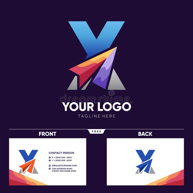 Letter X Paper Plane Logo Design Vector Icon Graphic Stock Vector ...