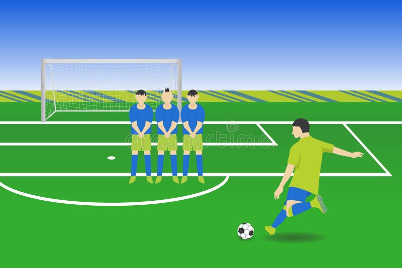 Illustration Vector Graphic of Soccer_Free Kick Stock Vector ...