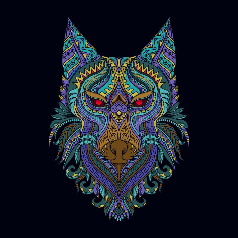 Stylized Wolf Stock Illustrations – 1,329 Stylized Wolf Stock ...