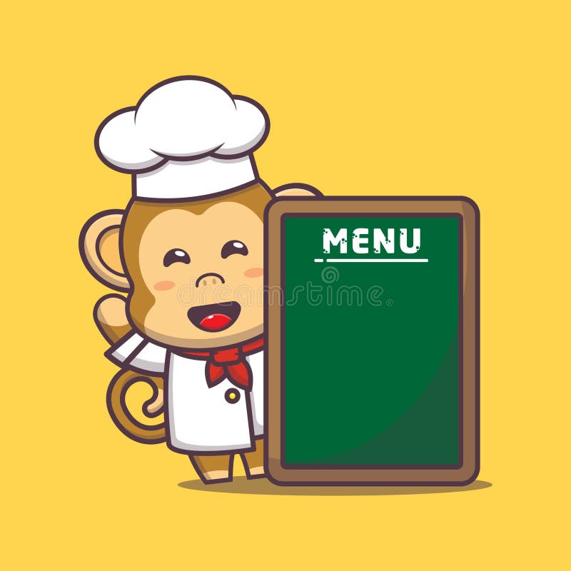 Happy Cook Monkey Stock Illustrations – 56 Happy Cook Monkey Stock ...