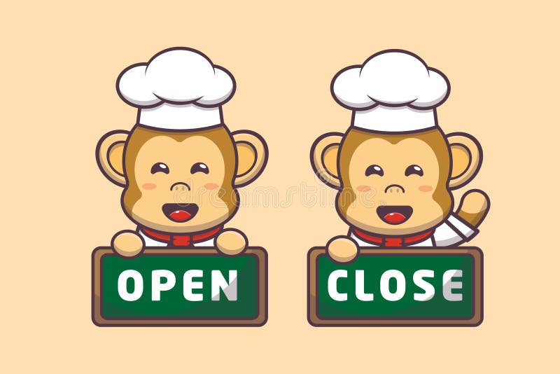 Happy Cook Monkey Stock Illustrations – 56 Happy Cook Monkey Stock ...