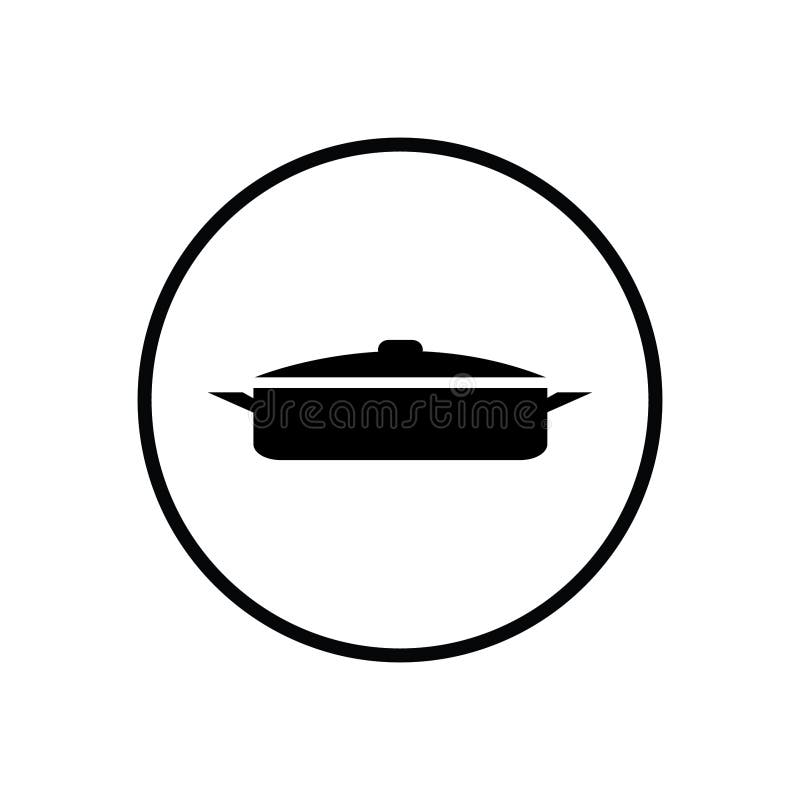 Kitchen and Cooking Vector Icons in a Circle: Pan Stock Vector ...