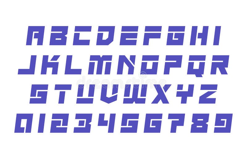 Speed Race Font Letters Logo Stock Vector - Illustration of type ...