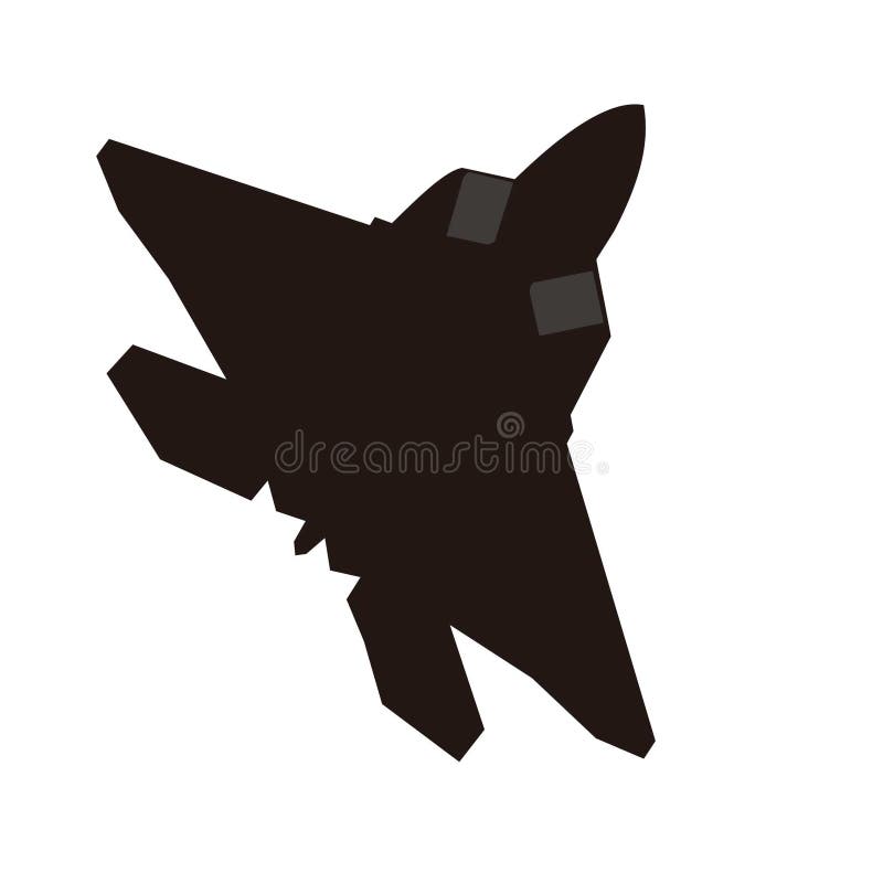 Stealth Military Aircraft. Vector Illustration Stock Vector ...