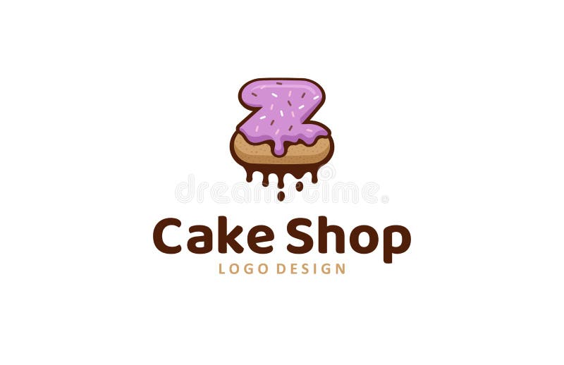 Cake Shop Letter Z Logo Template Stock Vector - Illustration of ...