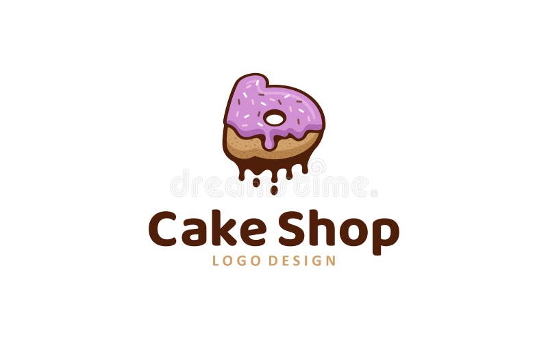 Cake Shop Letter B Logo Template Stock Vector - Illustration of ...