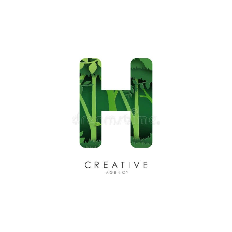 Stylish Eco-friendly Alphabet Logo of Colorful Engraved Paper Cut ...
