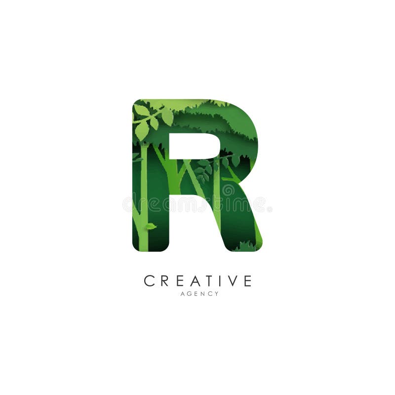 Stylish Eco-friendly Alphabet Logo of Colorful Engraved Paper Cut ...