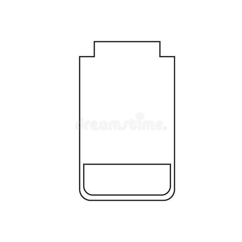 Low Battery Line Drawing Stock Illustrations – 230 Low Battery Line ...