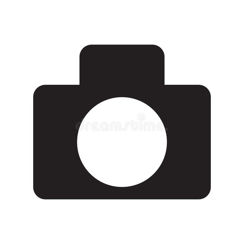Camera Fill Icon for Interpace Design Stock Illustration - Illustration ...