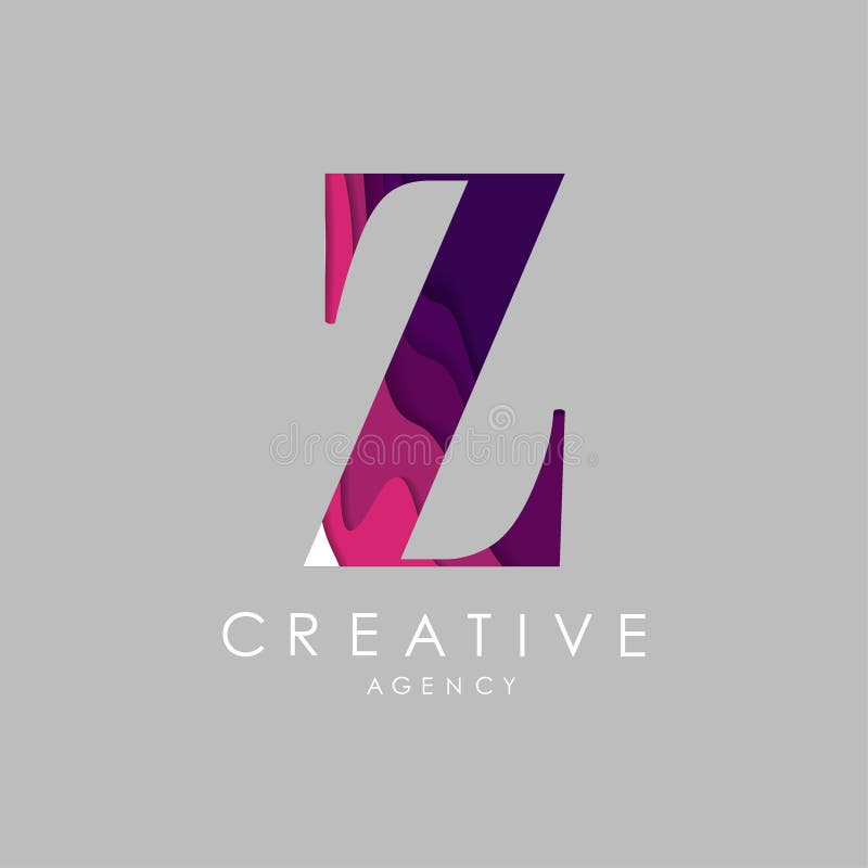 Z Logo Lettering Design with Creative Fonts and Fonts. Stock Vector ...