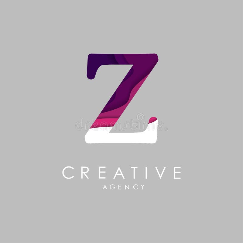 Z Logo Lettering Design with Creative Fonts and Fonts. Stock Vector ...