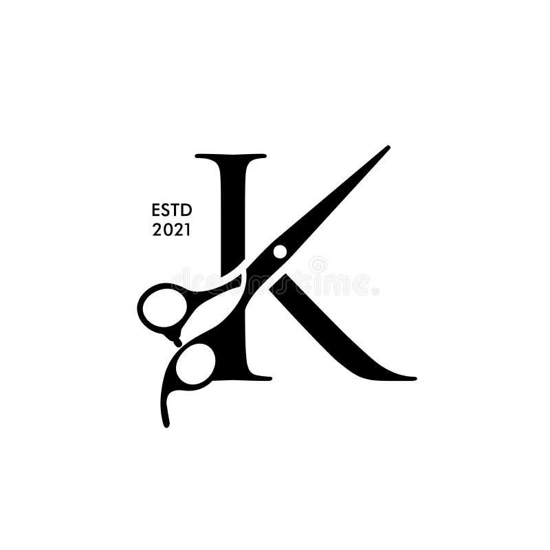 Luxury and Elegant Initial R Scissors Stock Vector - Illustration of ...