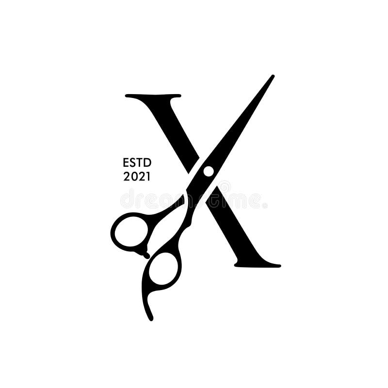 Luxury and Elegant Initial a Scissors Stock Vector - Illustration of ...