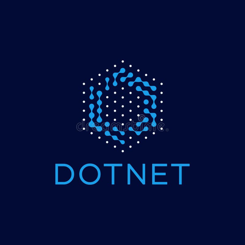 Dot net logo stock vector. Illustration of round, triangle - 225877056