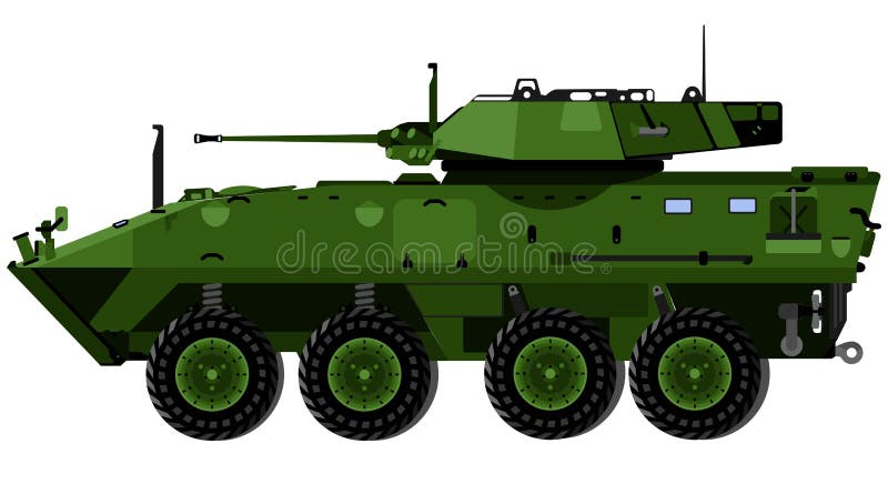 Armored Vehicles for Ground Combat Stock Vector - Illustration of ...