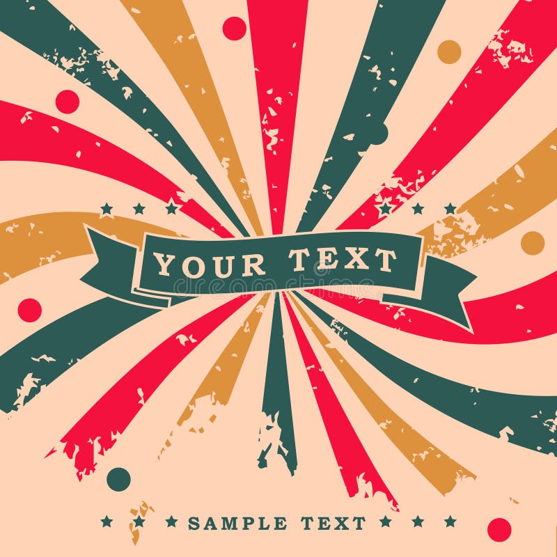 Vintage Retro Design Background with Twist Pattern, Grain Texture Stock ...