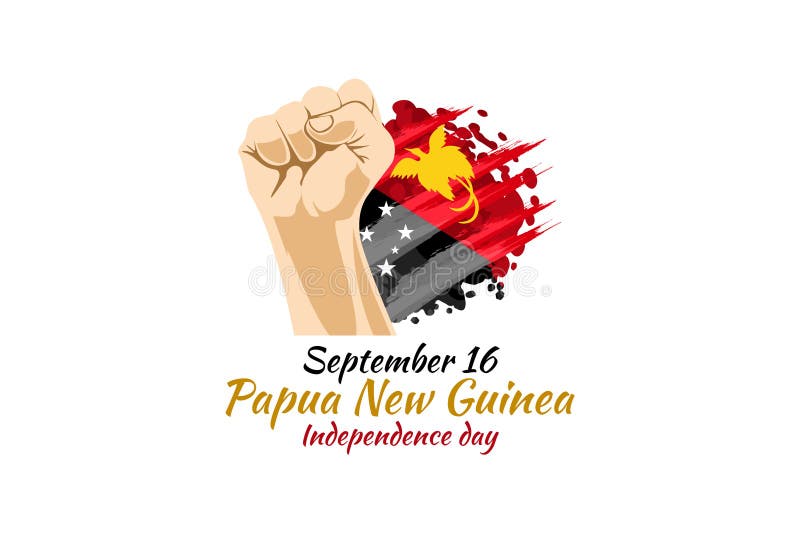 September 16, Independence Day of Papua New Guinea. Vector Illustration ...